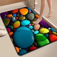 3D Pebble Design Diatom Mud Bath Mat: Absorbent, Non-Slip, and Stylish ...