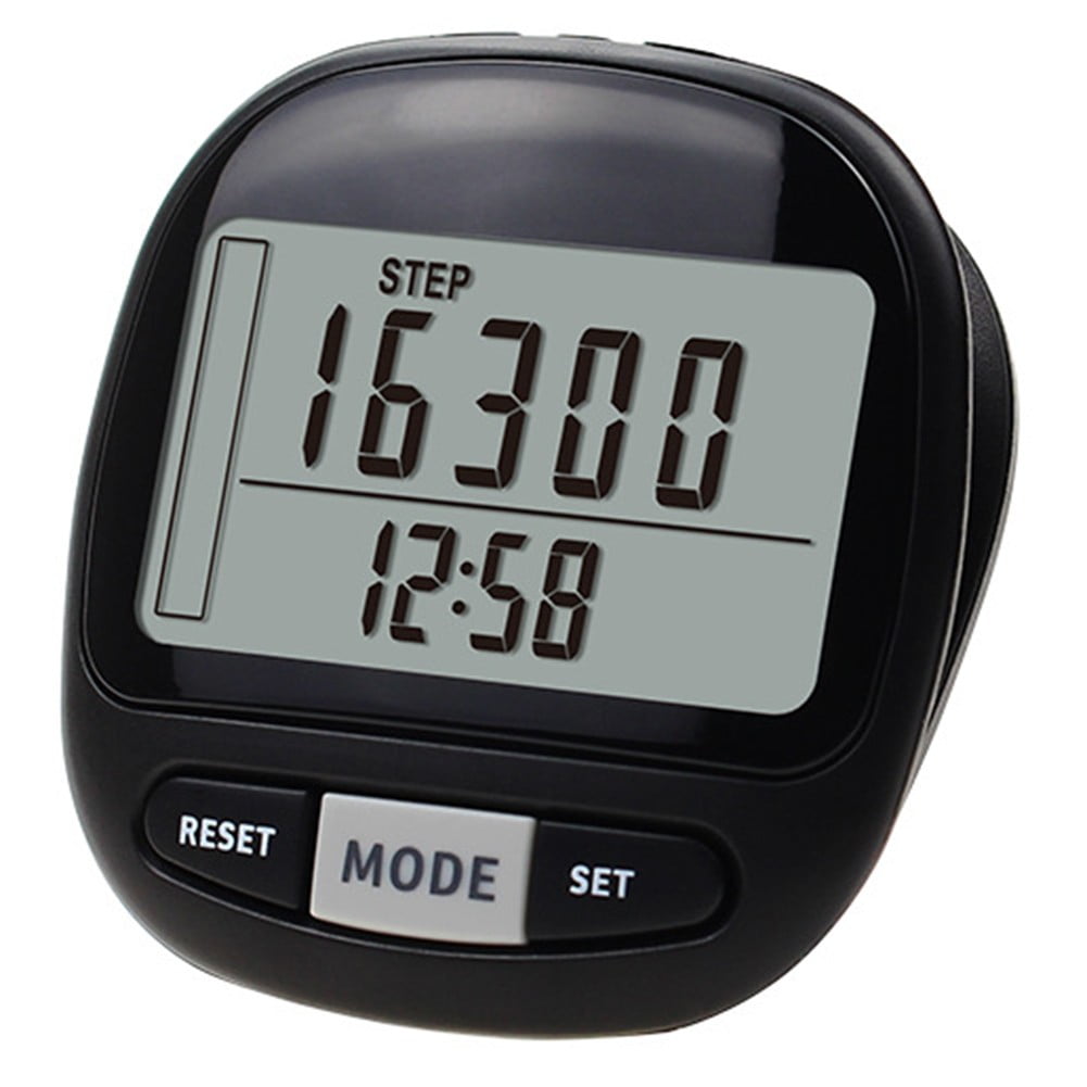 3D Pedometer Step Counter for Walking and Miles with Large Digital ...