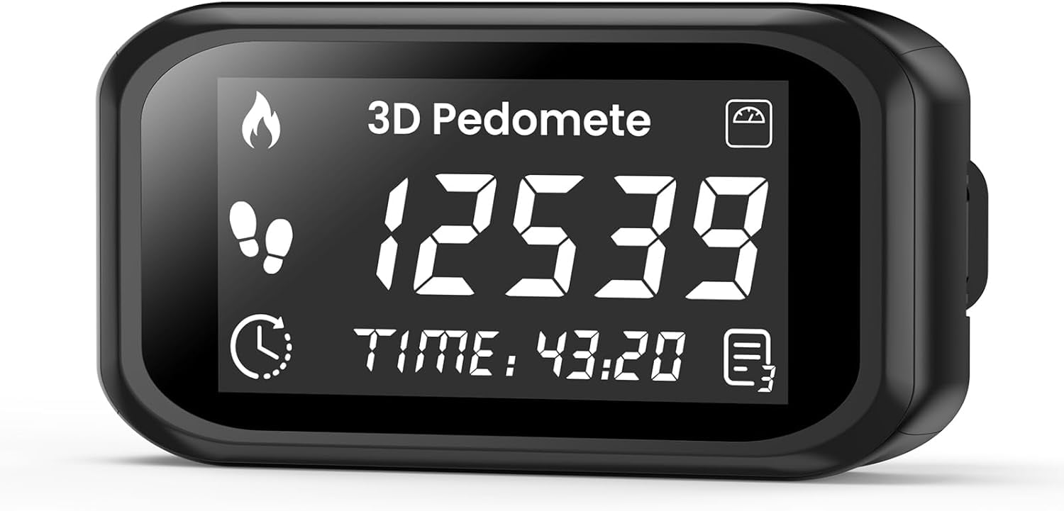 3D Pedometer for Walking,Accurate tep Counter & Calorie Tracker - Clip ...