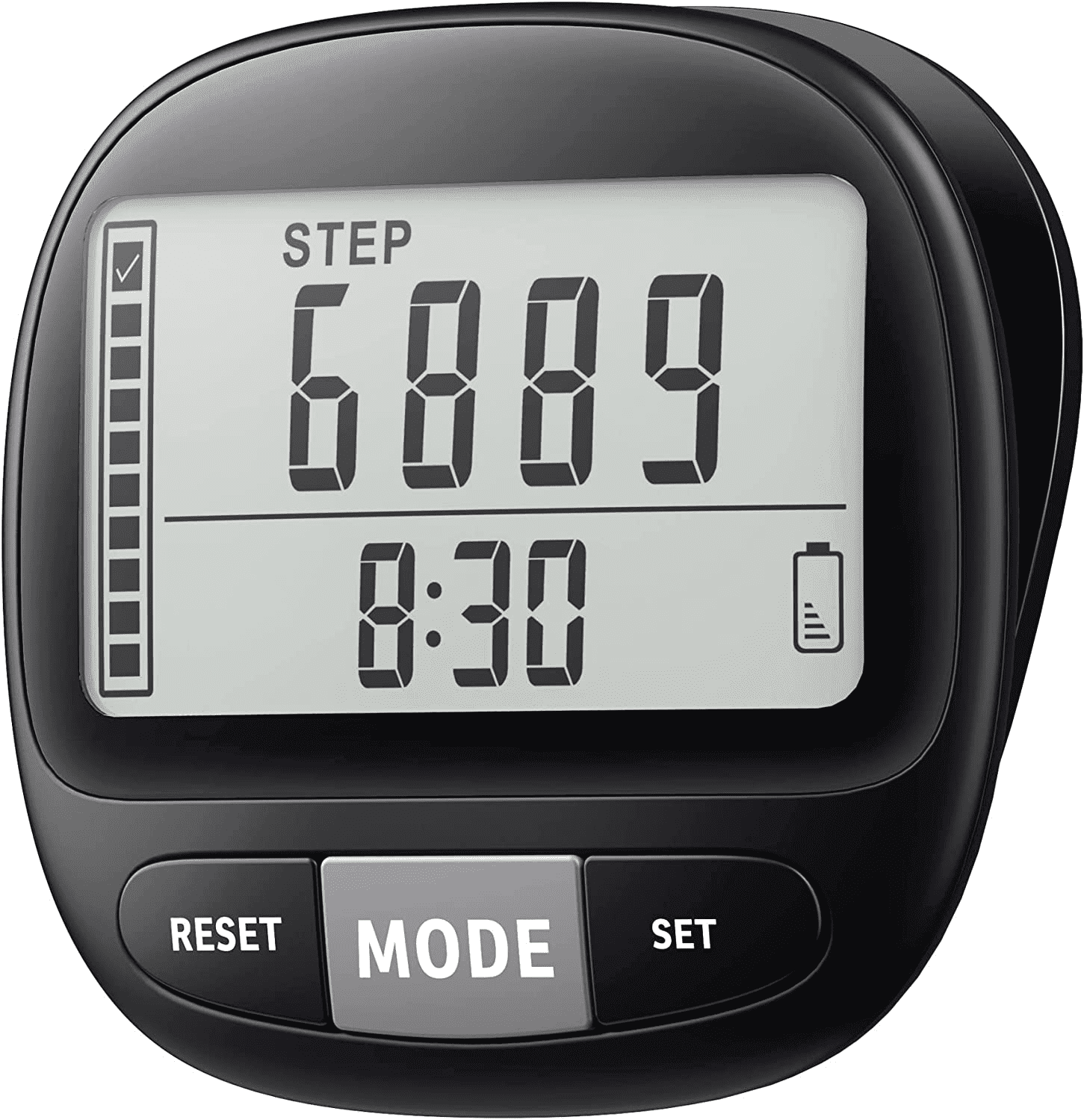 3D Pedometer for Walking with Clip and Strap, Walking Distance Miles ...