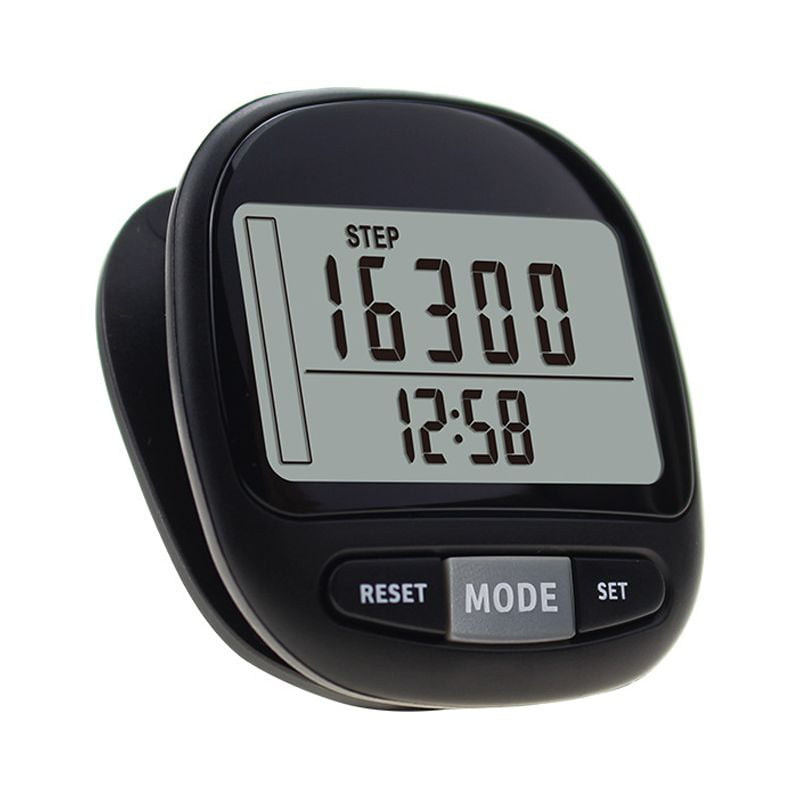 3D Pedometer for Walking with Clip and Strap, Walking Distance Miles ...