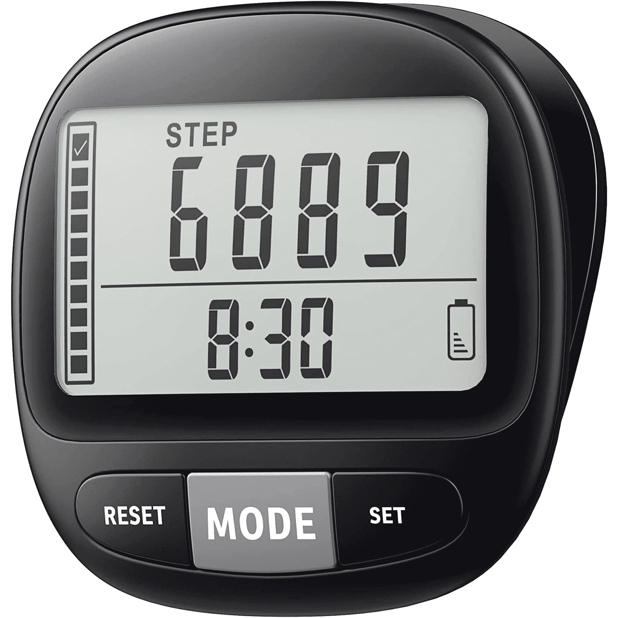 3D Pedometer for Walking with Clip and Strap, Walking Distance Miles ...