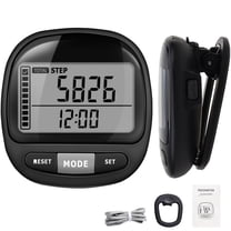 3DActive Pedometer for Walking, Step Counter with Clip and Lanyard ...