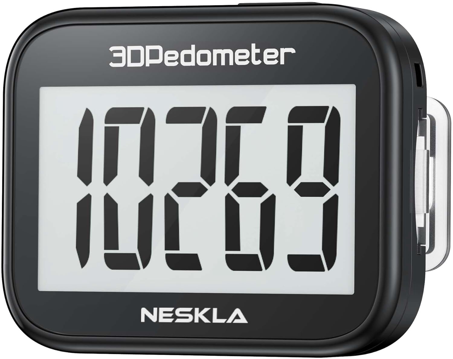 3D Pedometer for Walking, Simple Step Counter with Large Digital ...