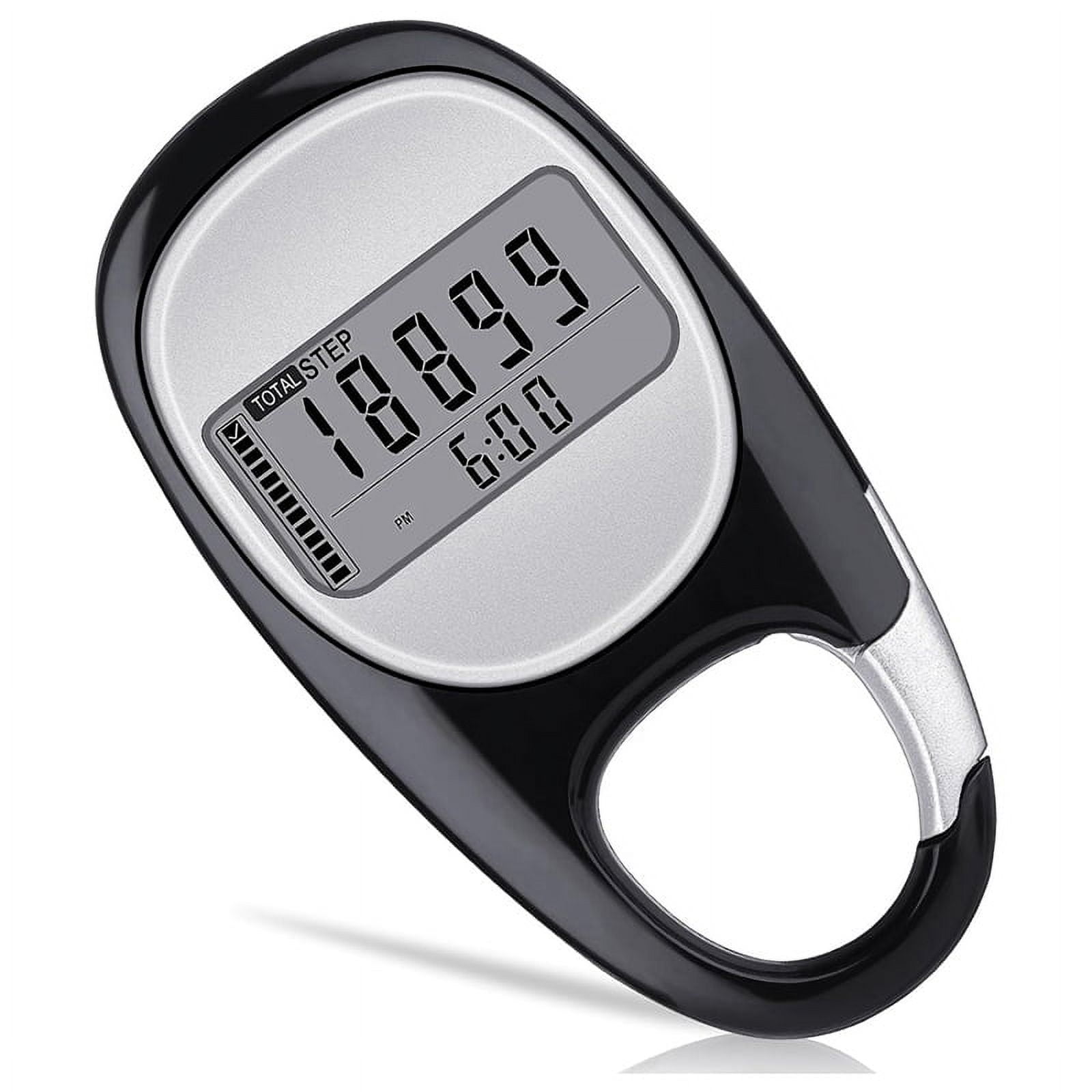 3D Pedometer for Walking Steps and Miles, Portable Step Counter with ...