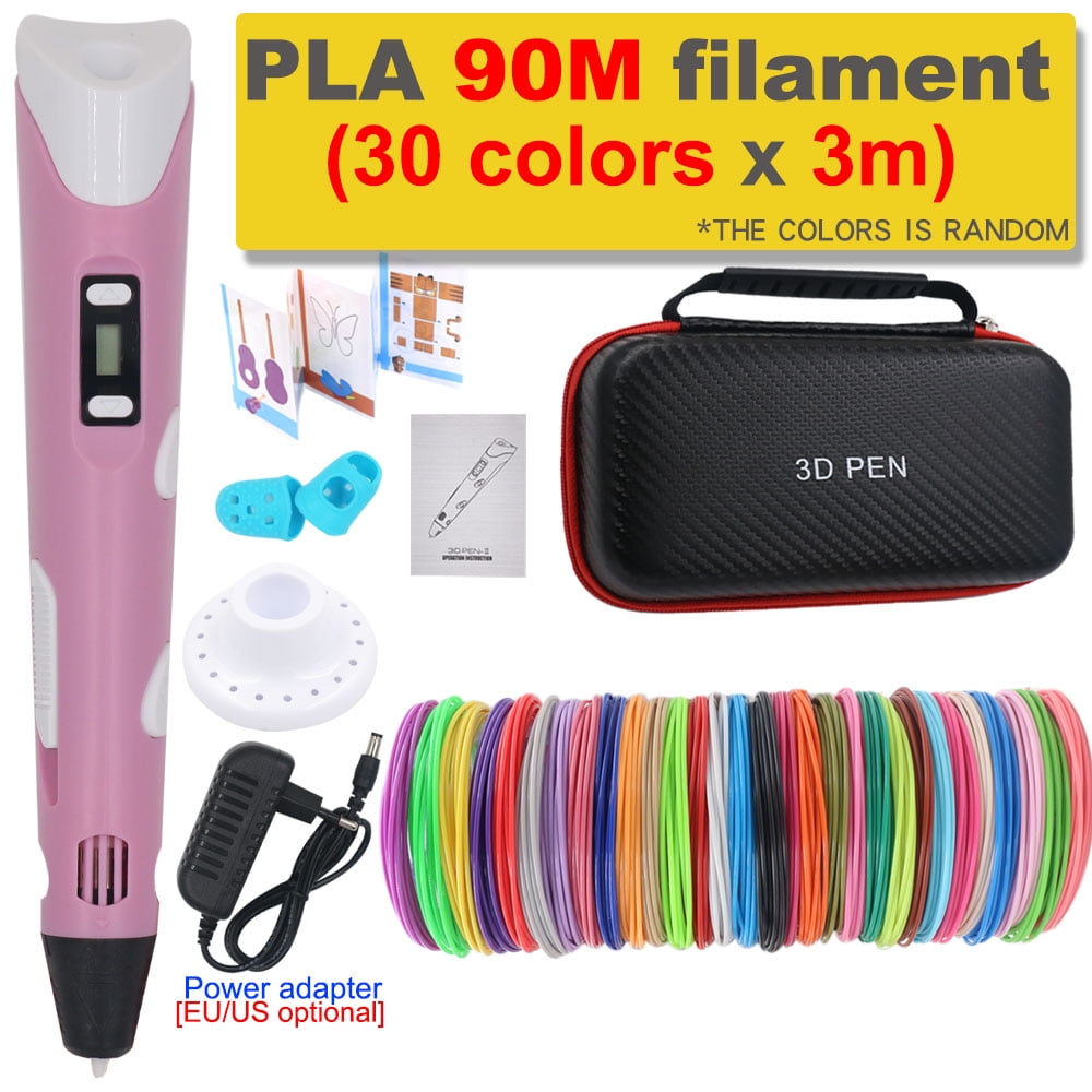 3D Pen 3D Printing Pen DIY Drawing Pen 200M PLA Filament Kids Birthday ...