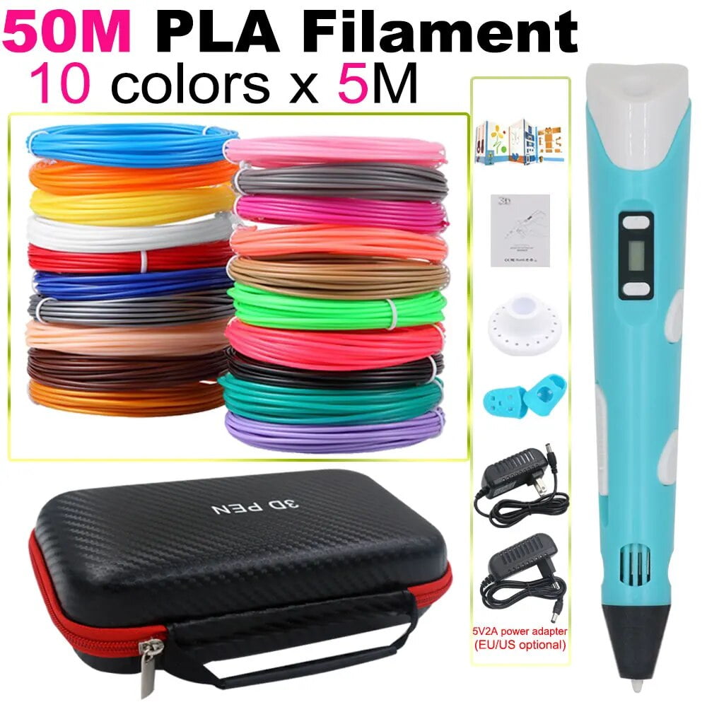 3D Pen Printer 3d Pens For Children Kids DIY Drawing Pencil With LCD ...