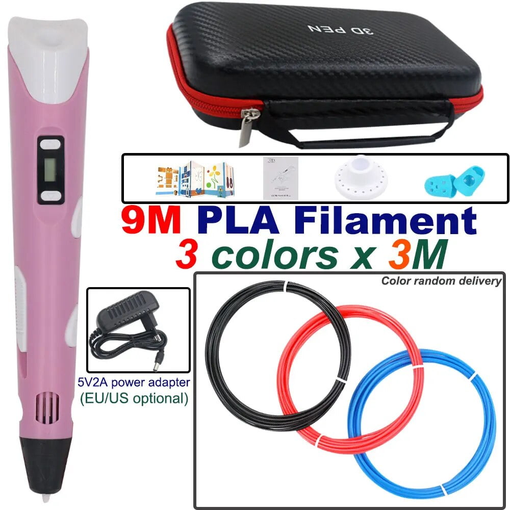 3D Pen for Children,3D Printing Pen with LCD Display,with Power Adapter ...