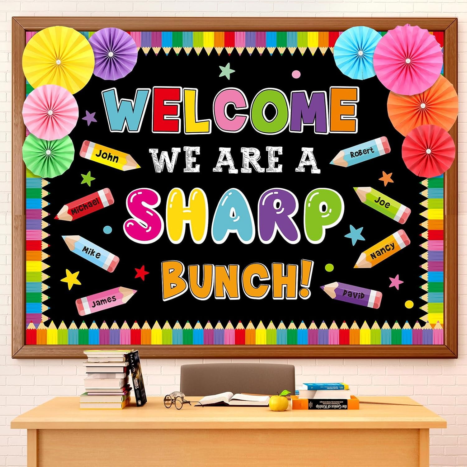 3D Pencil Welcome Back to School Bulletin Board Decorations Set for ...
