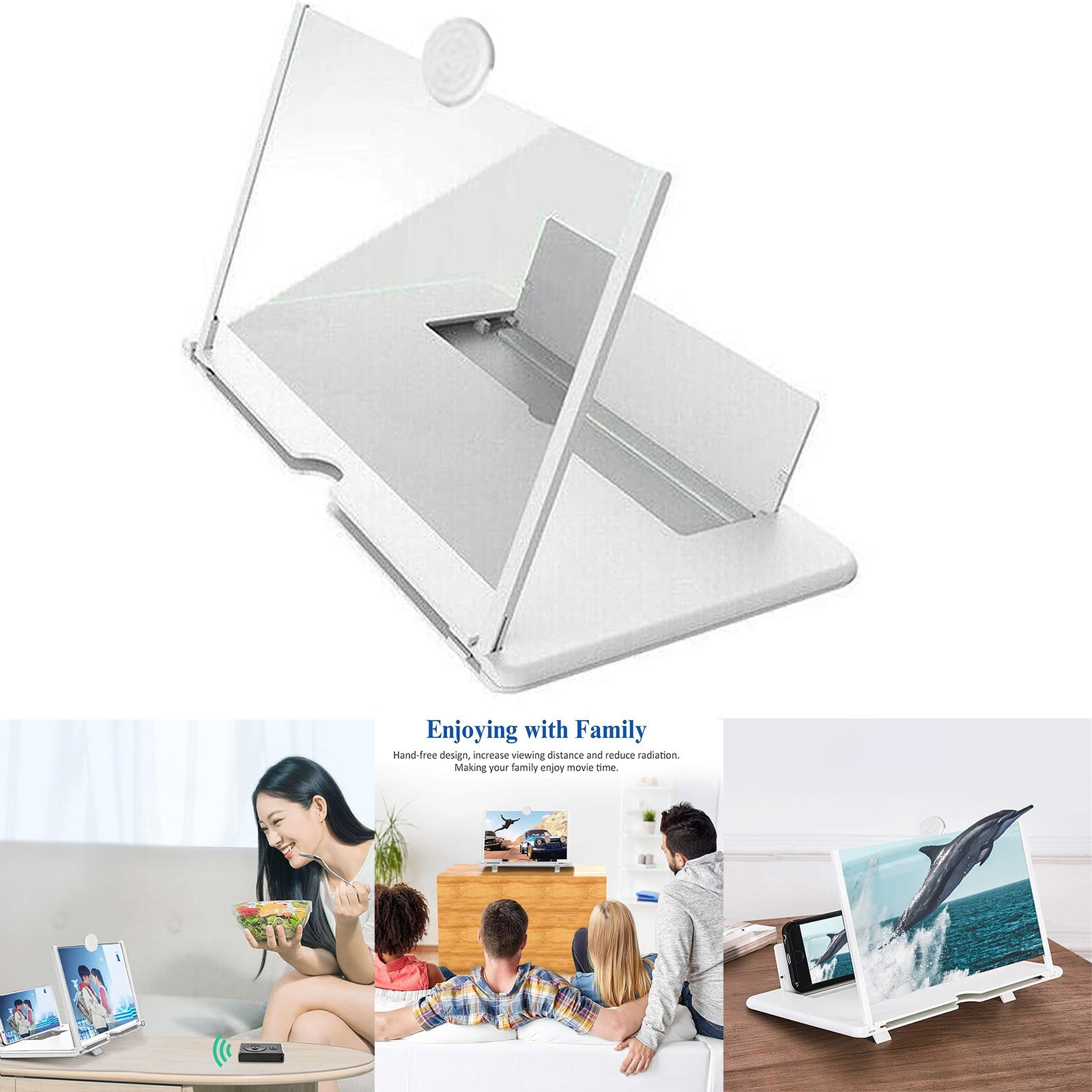 3D Phone Screen Magnifier Stereoscopic Amplifying Desktop 14Inch 3D ...