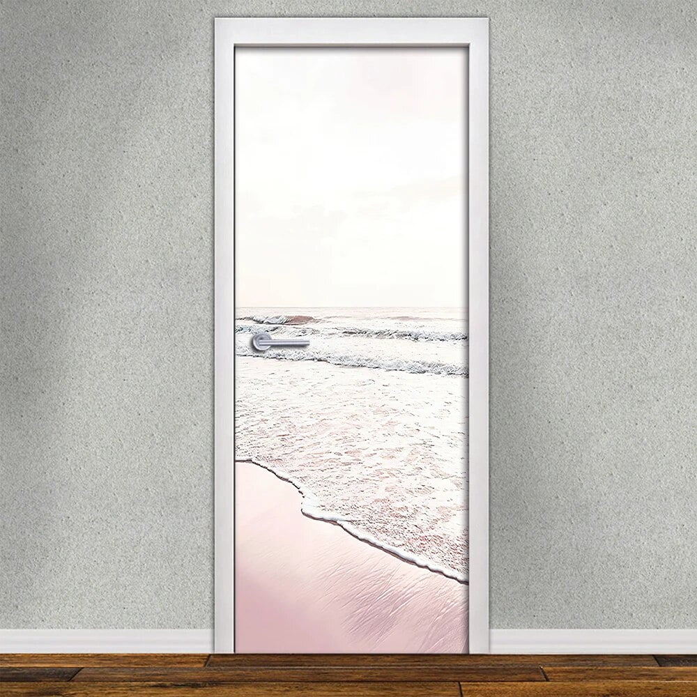 3D Pink Telephone Booth Door Sticker Peel And Stick Vinyl Decal ...