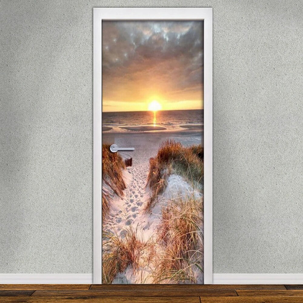 3D Pink Telephone Booth Door Sticker Peel And Stick Vinyl Decal ...