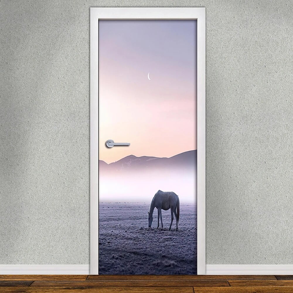 3D Pink Telephone Booth Door Sticker Peel And Stick Vinyl Decal ...