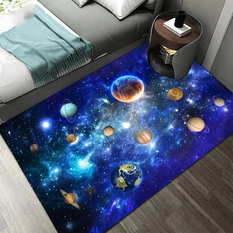 3D Planets Carpet Fashion Floor Mat Area Rug for Living Room Bedroom ...