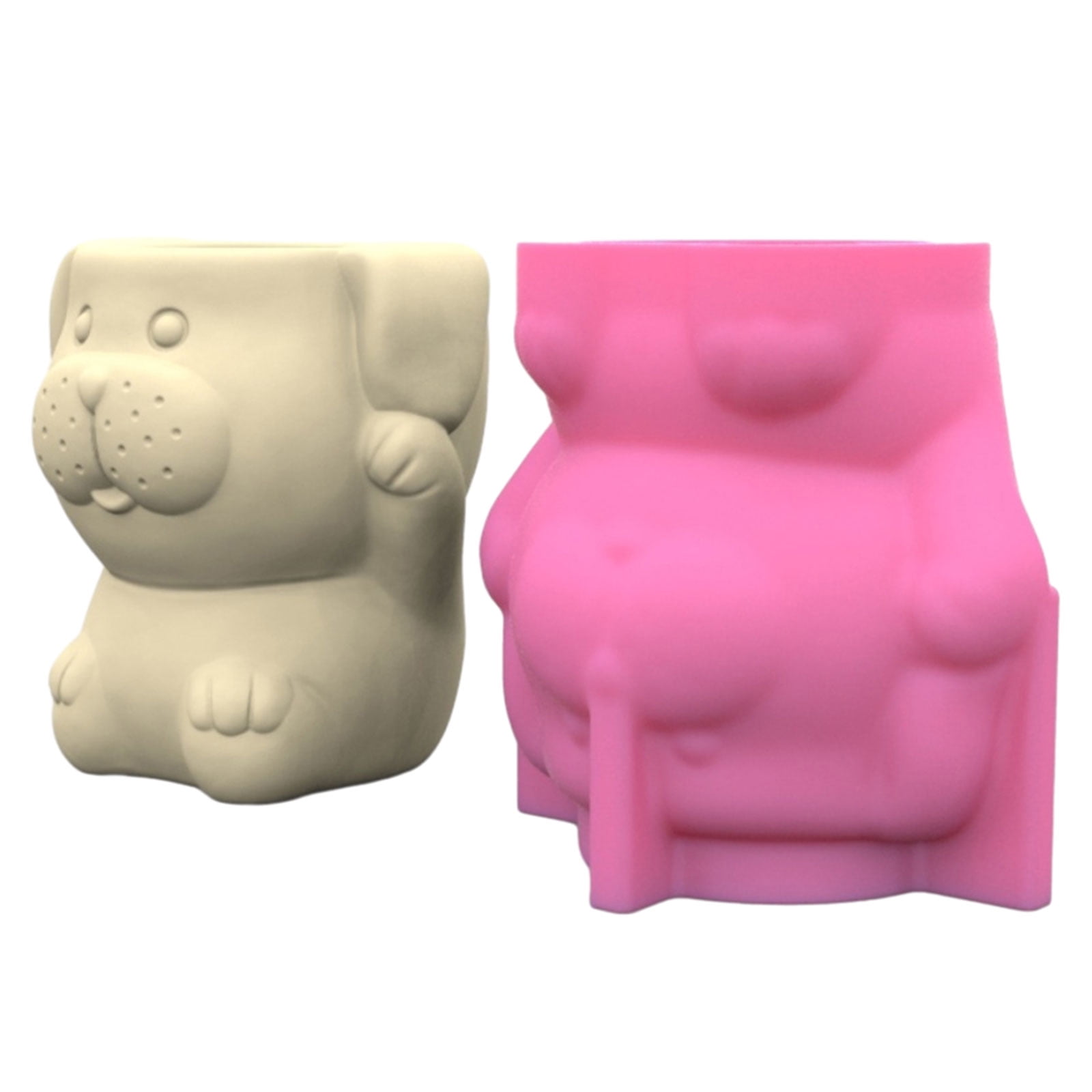 3D Plant Pots Mould Silicone Molds for Making Reusable Resin Epoxy ...