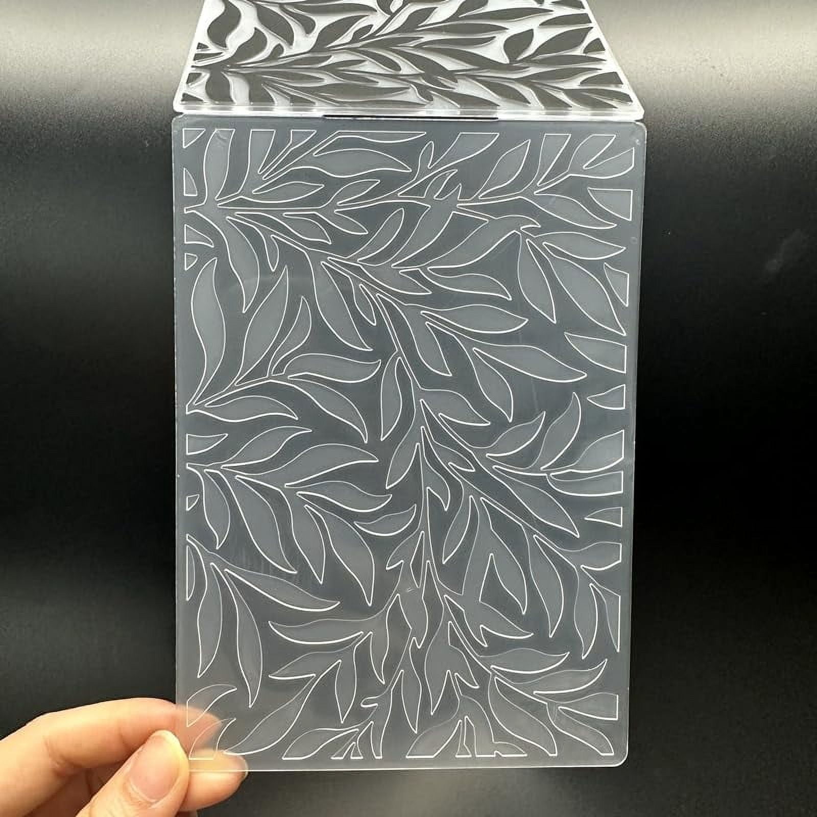 3D Plastic Embossing Folder DHF10 Template Simple Leaves Texture A6 ...