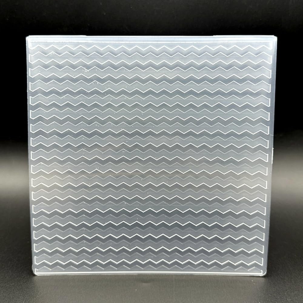 3D Plastic Embossing Folder KEF16 Template Serrated line Texture 5.91x5 ...