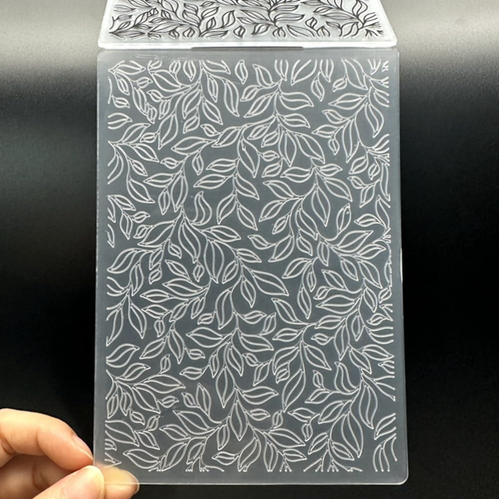 3D Plastic Embossing Folder TSF6 Template Leaf elementr Texture A6 Size ...