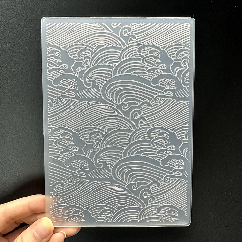 3D Plastic Embossing Folder TSF6 Template sea of Clouds Texture A6 Size ...