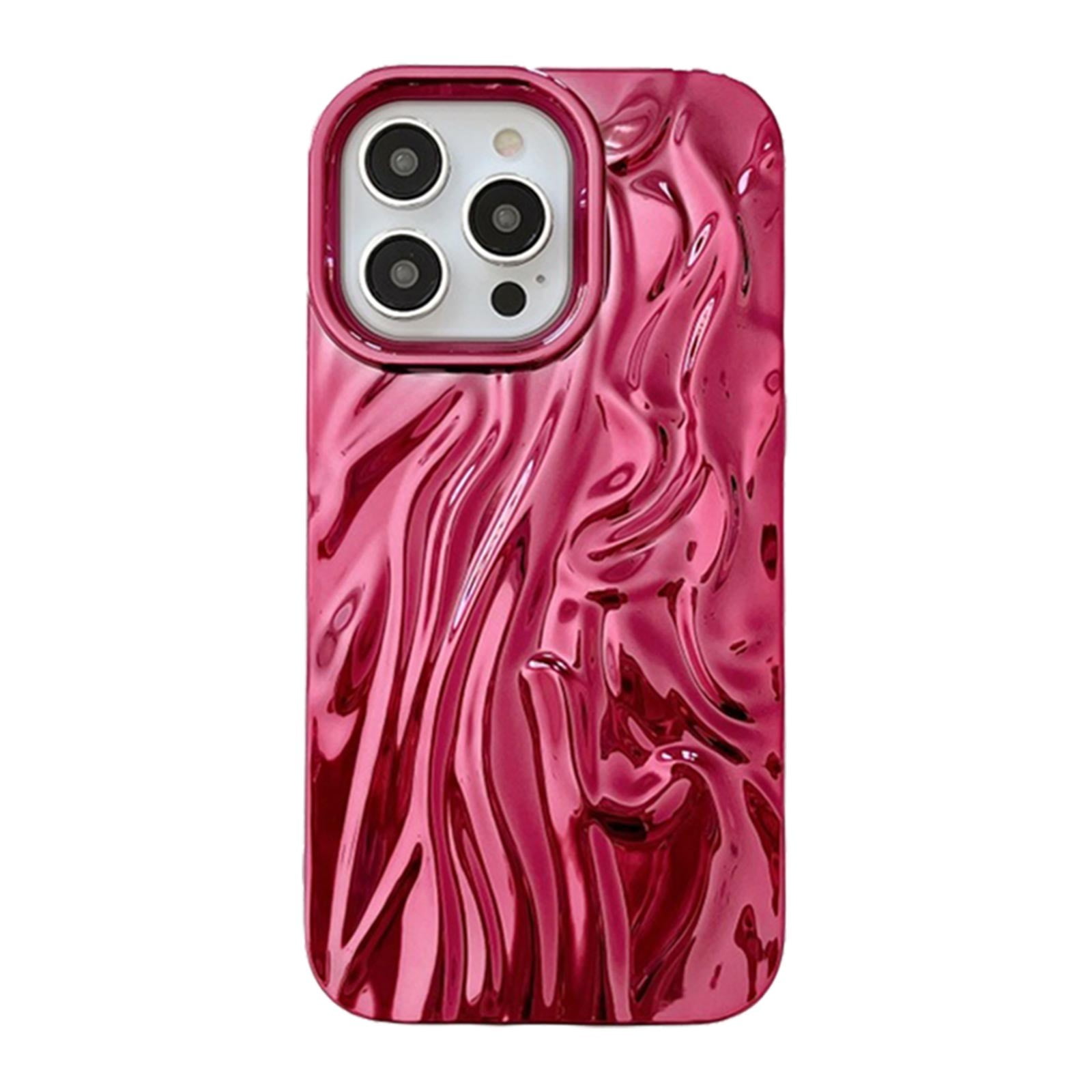 3D Pleated Texture Phone Case Stylish and Protective Cover for iPhone ...