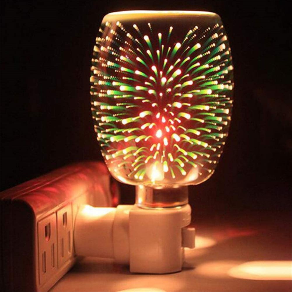 3D Plug-in Glass Electric Wax Melter Warmer Wax Burner Melter Fragrance ...
