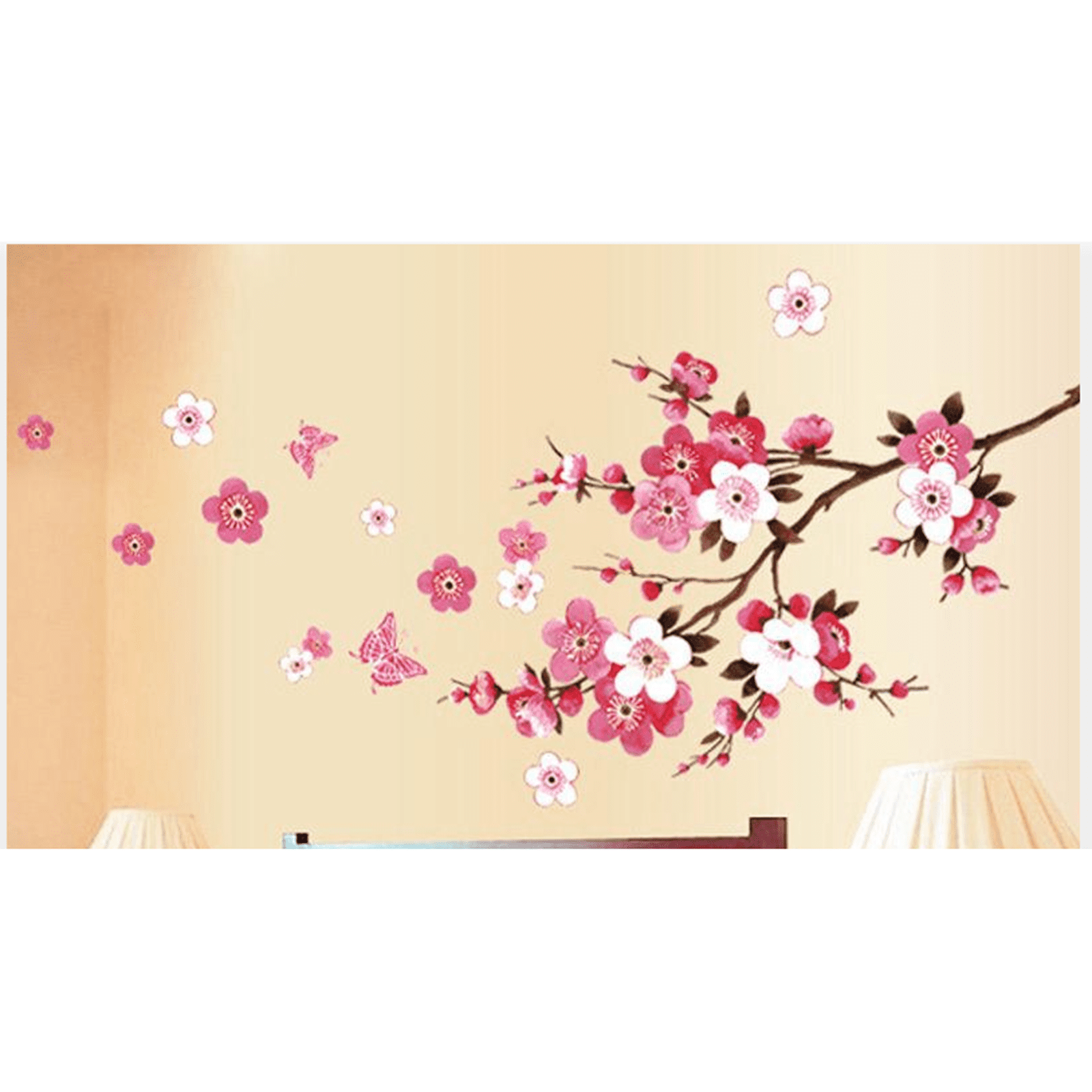 3D Plum Blossom Wall Sticker, Art Household Decorative Removable ...