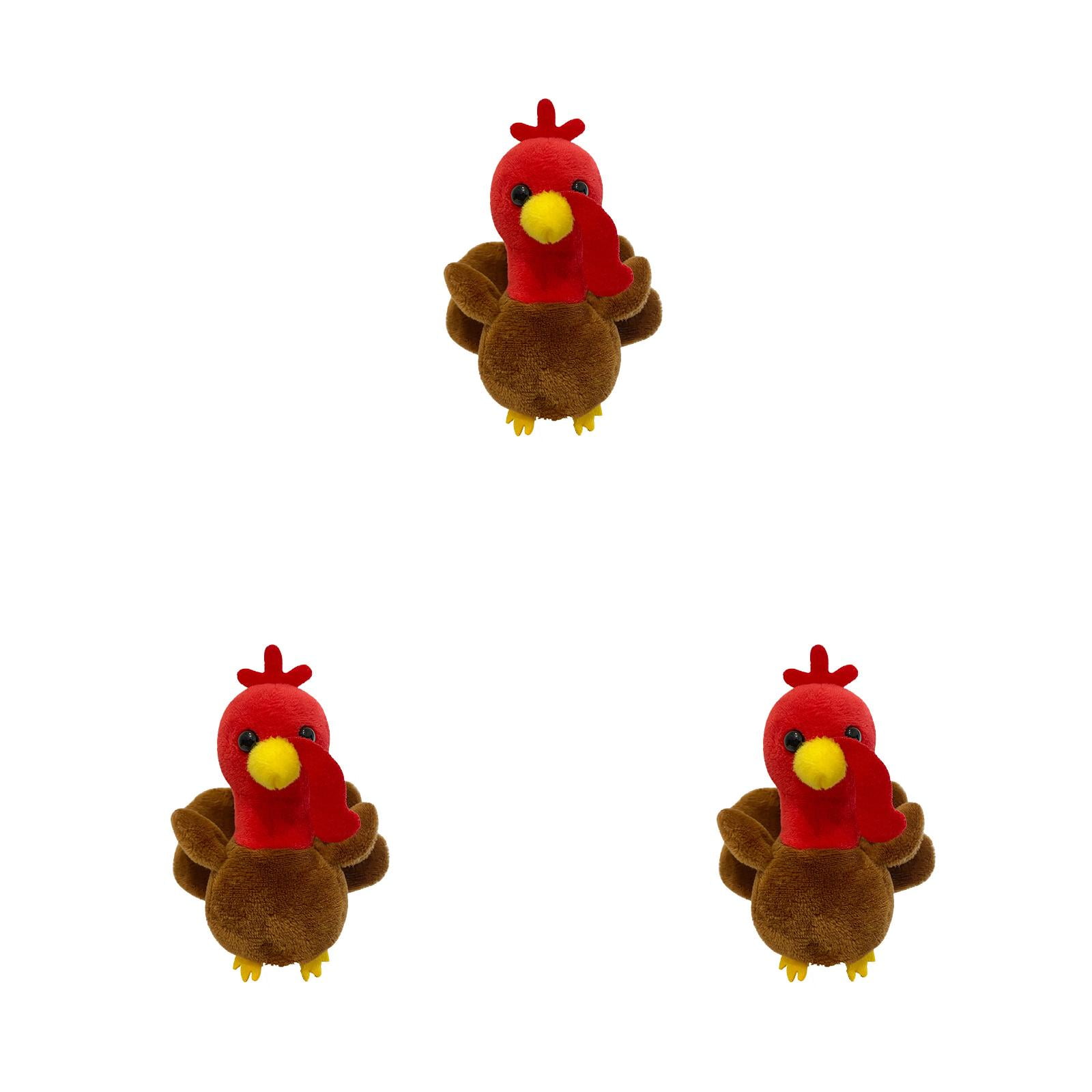 3D Plush Turkey Finger Puppet Animal Puppet Thanksgiving Goodie Bag ...