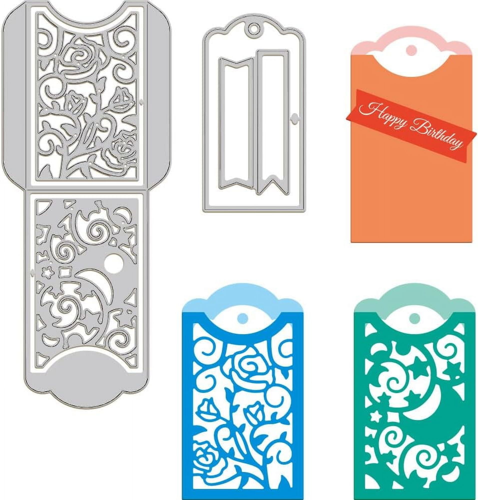3D Pocket Envelope Cutting Dies for Card Making Flower and Vine ...