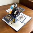 3D Pop Up Father's Day Greeting Card Gift Box for Dad Holiday Gift ...