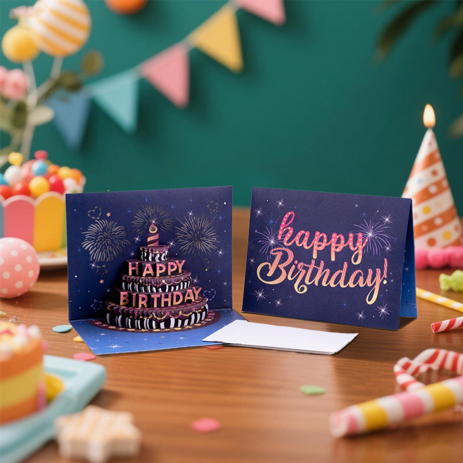3D Pop-Up High-End Birthday Card with Music and Lights Interactive ...