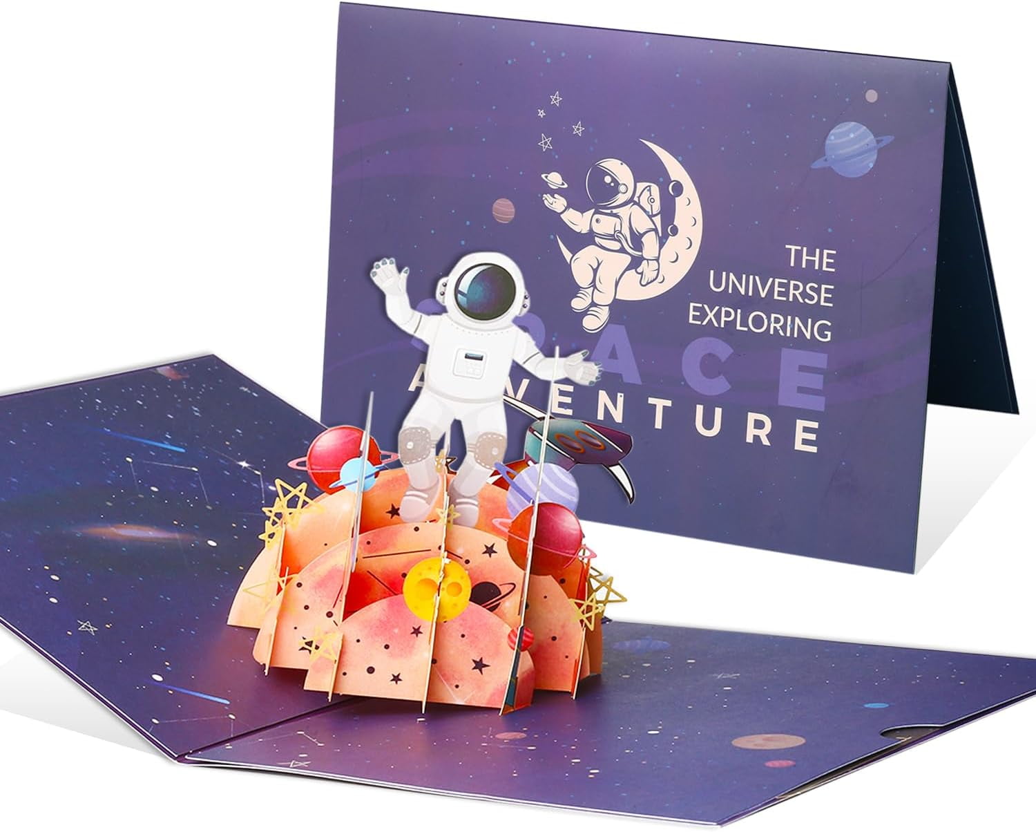 3D Pop-Up Space Adventure Greeting Card – A Mesmerizing Journey Through ...