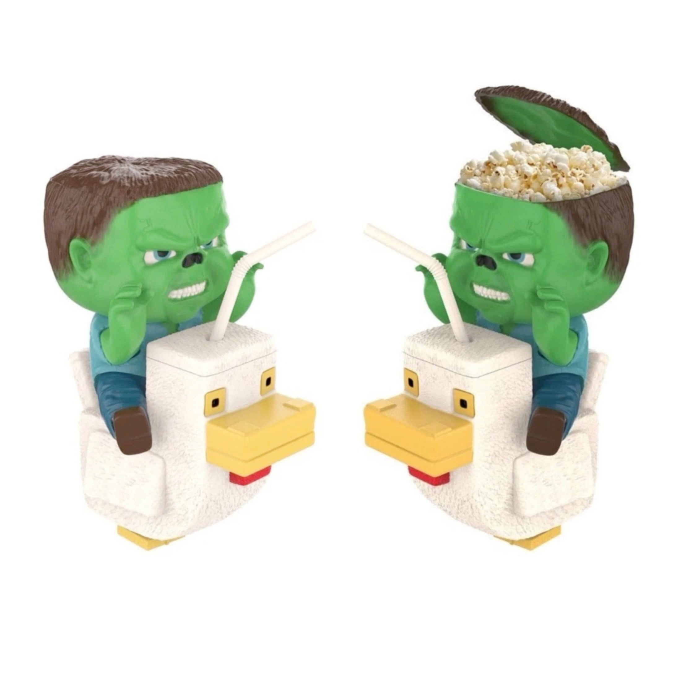 3D Popcorn Bucket & Cup Combo Set, Minecraft Chicken Jockey Bucket ...