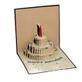 3D Popup Birthday Cake Greeting Card With Music And Lights Creative ...