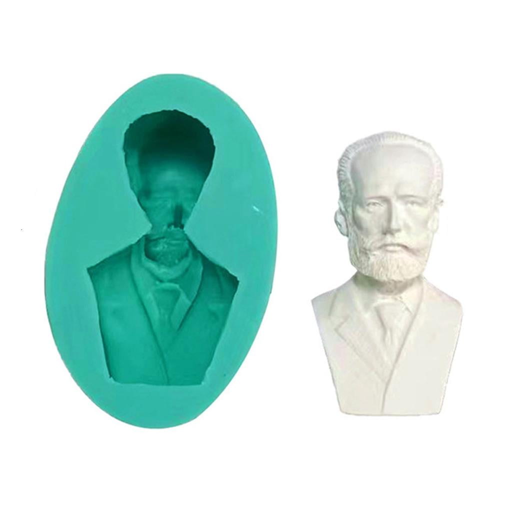 Portrait Sculpture Fondant Cake Decorating Silicone Mold Chocolate Mold ...