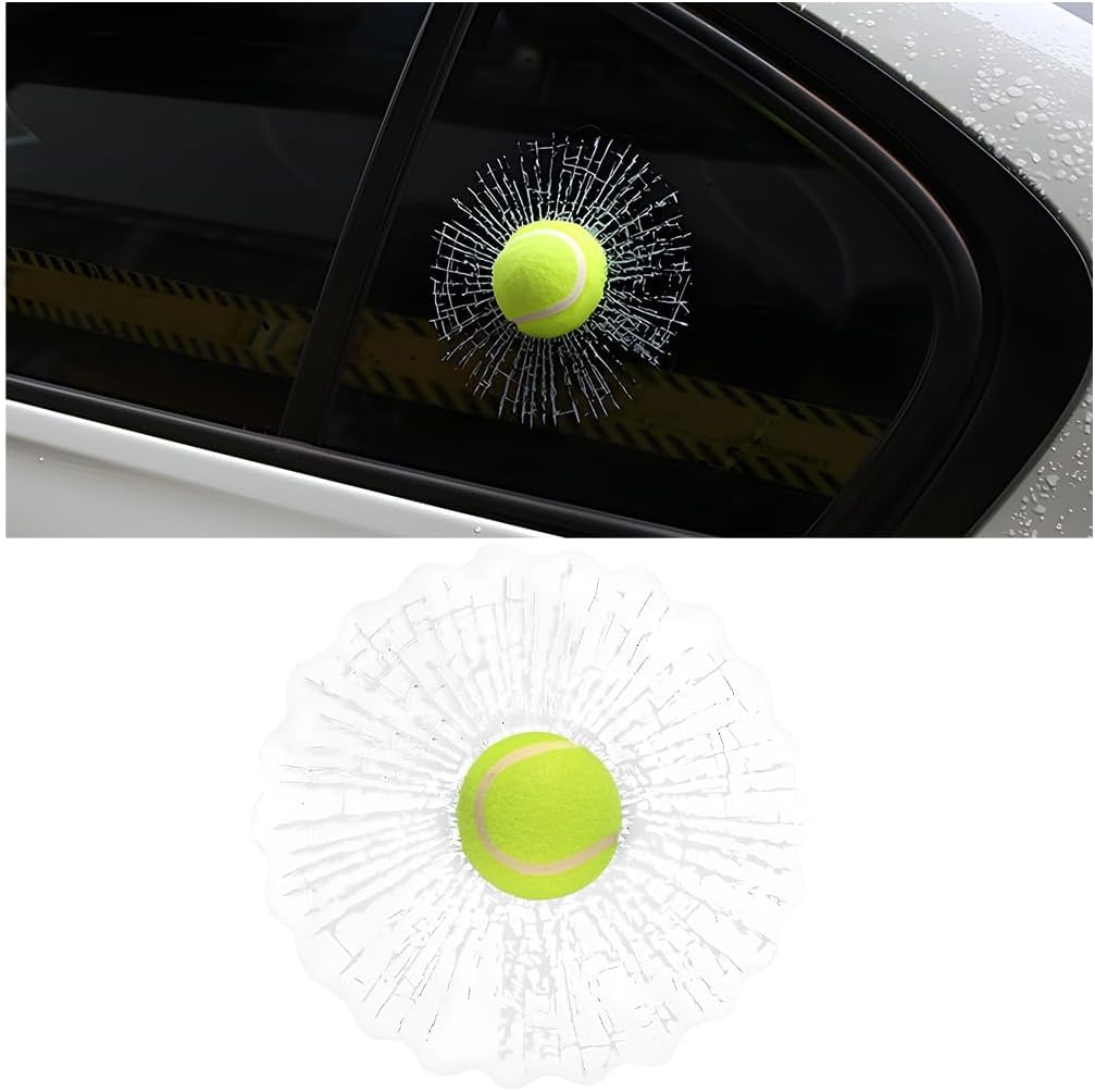 3D Prank Tricky Creative Car Glass Window Stickers, Funny Styling Ball ...