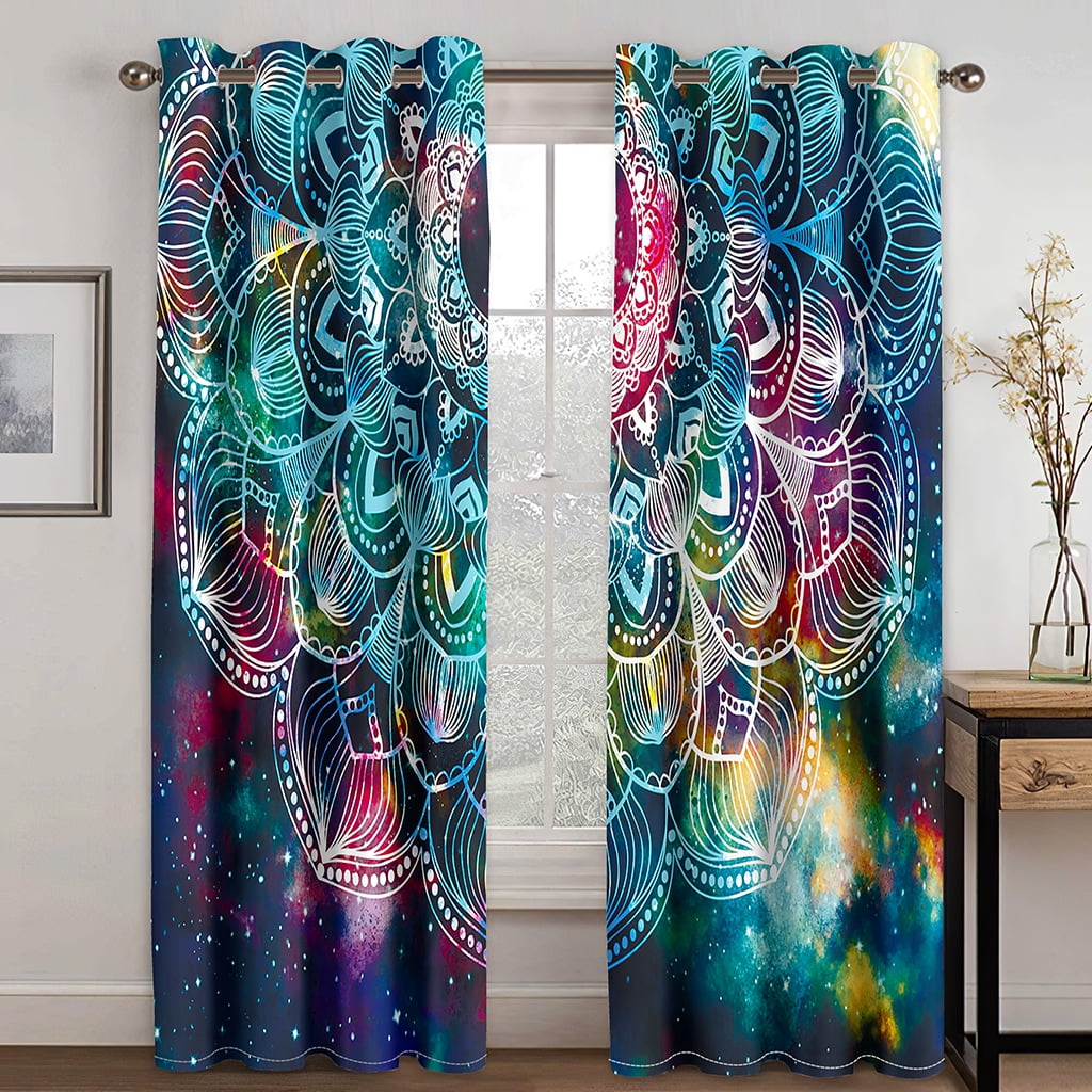 3D Print Bohemian Psychedelic Alien Style 2 Panel Thin Semi-Shading ...