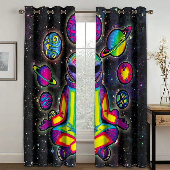 3D Print Bohemian Psychedelic Alien Style 2 Panel Thin Semi-Shading ...