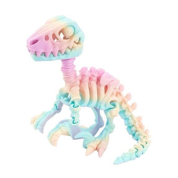 3D Print Dinosaur Bone Model Figure Dinosaur Skeleton Figurine with ...