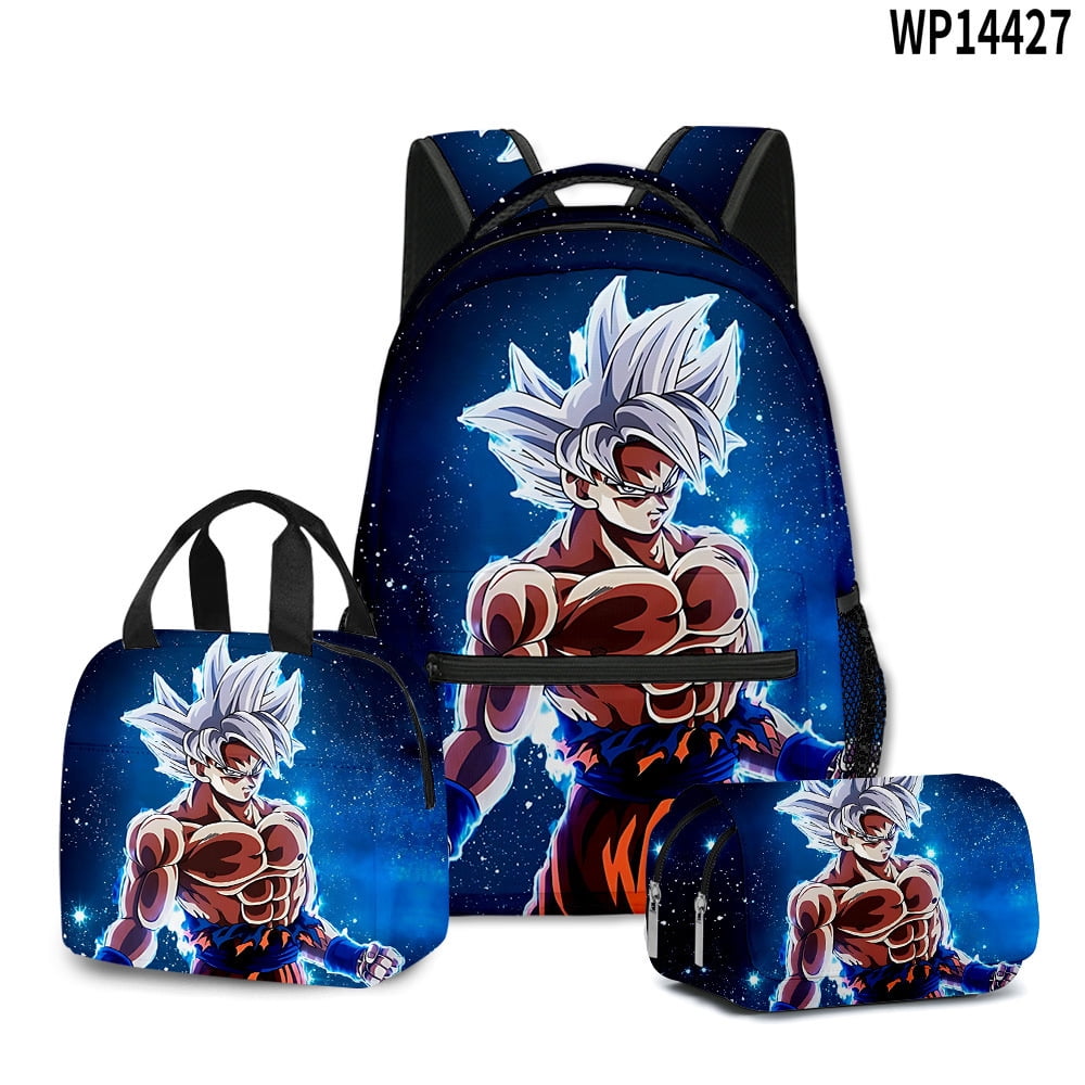 3D Print Dragon Ball Large Capacity Backpack Set Goku Super Saiyan ...