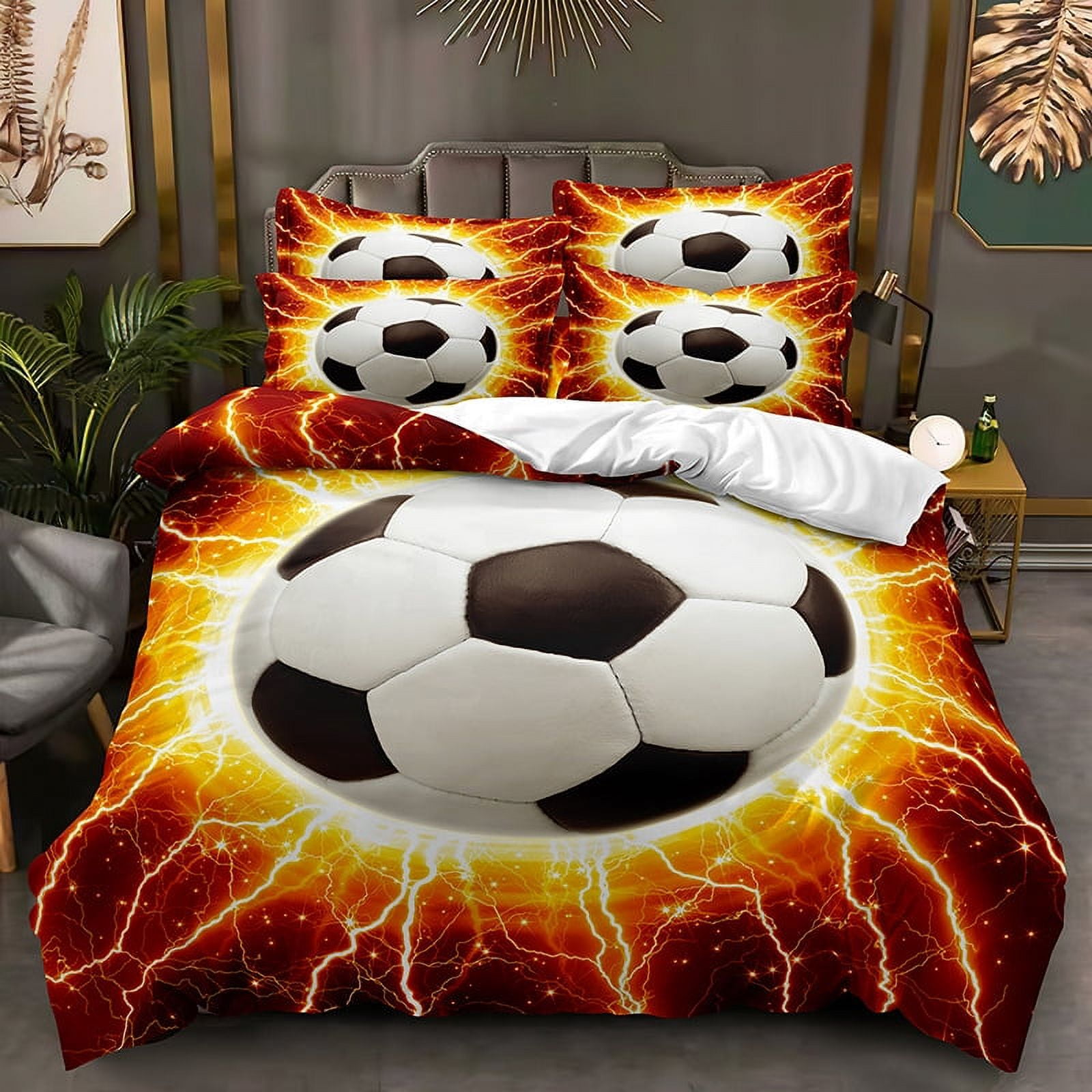 3D Print Football Comforter Set for Boys, Twin Full Queen King Size ...