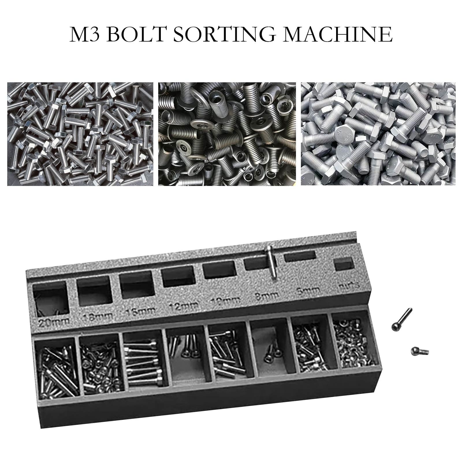 3D Print M3 Bolt Sorter Bolt Storage Workshop tools - Walmart.com