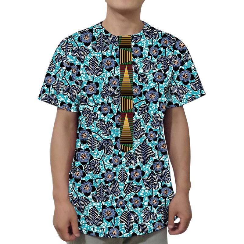 3D Print Men T Shirts African Traditional Men'S Shirt Patchwork Tops ...