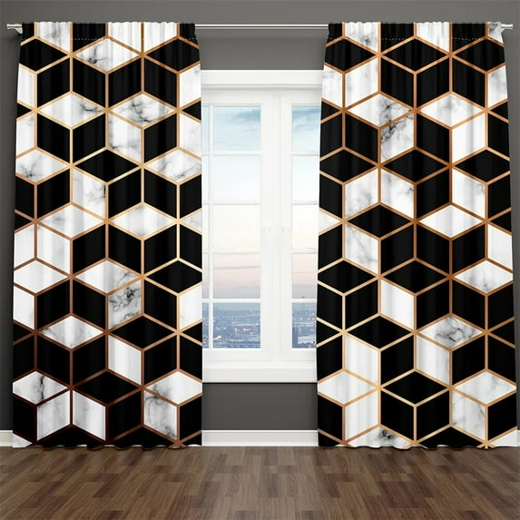 3D Print Modern Abstract Geometric Green Marble Texture Art 2 Pieces ...