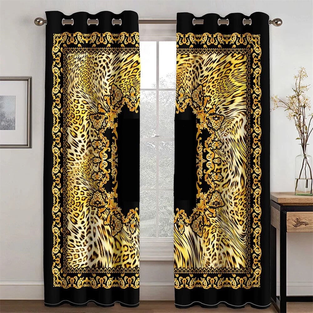 3D Print Modern Luxury Brand Design Black and Gold Pattern Thin Shading ...