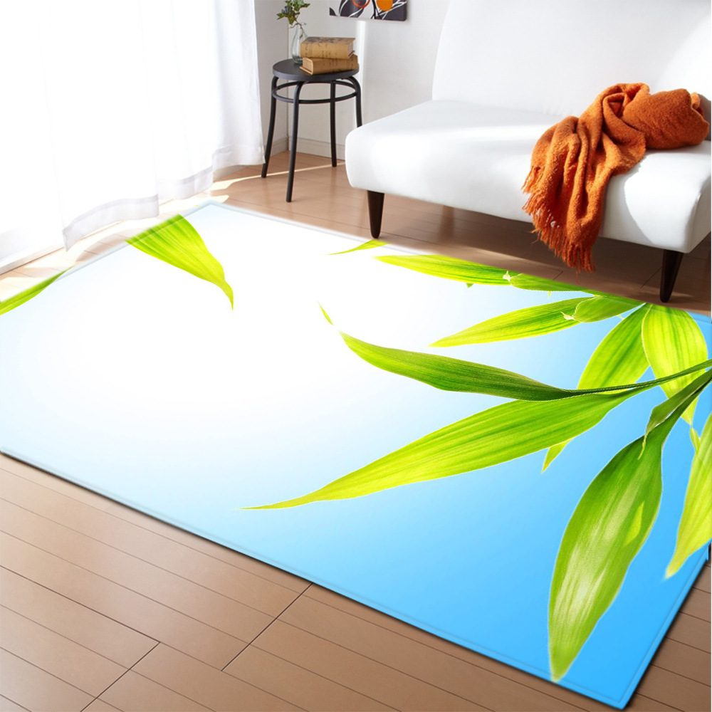 3D Print Poppies Flower Carpet Natural Scenery Floor Mat Sunlight ...