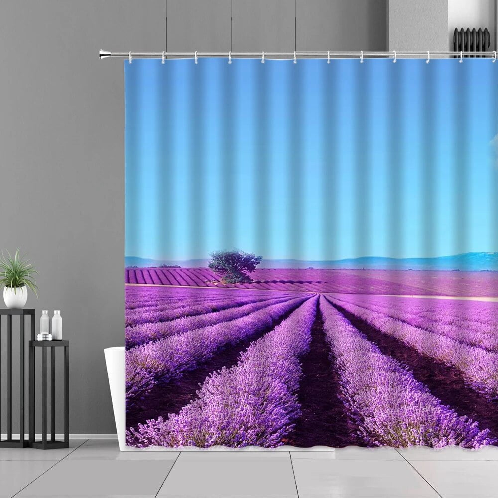 3D Print Purple Red Flowers And Floating Hydrogen Balloons Shower ...