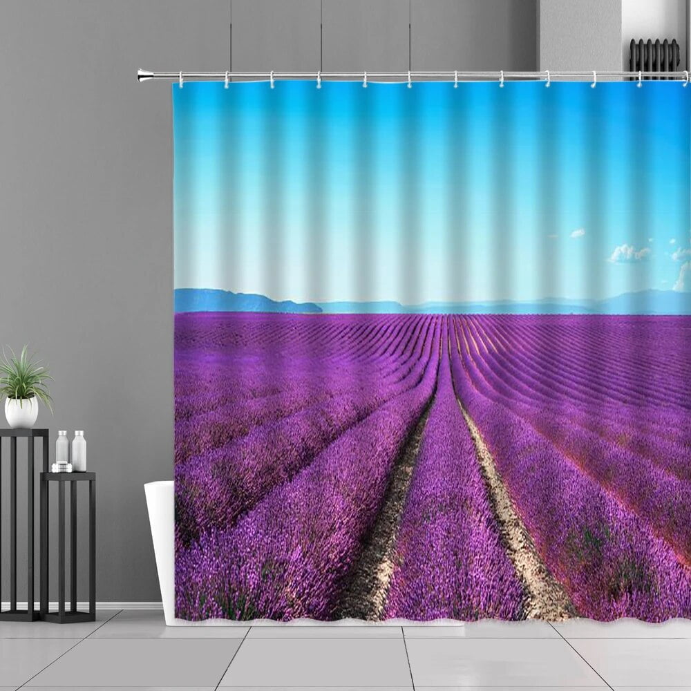 3D Print Purple Red Flowers And Floating Hydrogen Balloons Shower ...