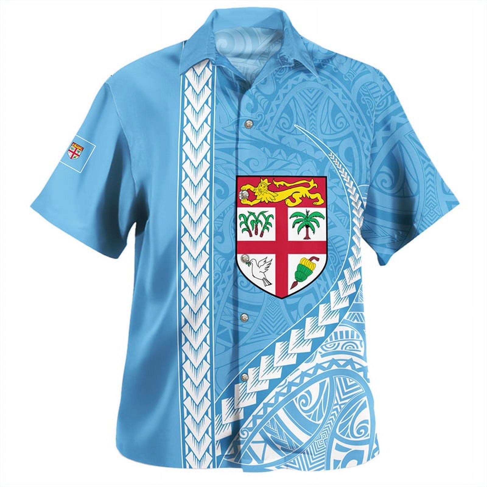 3D Print Republic Of FIJI Flag Emblem Shirts Philippines Fiji Coat Of ...