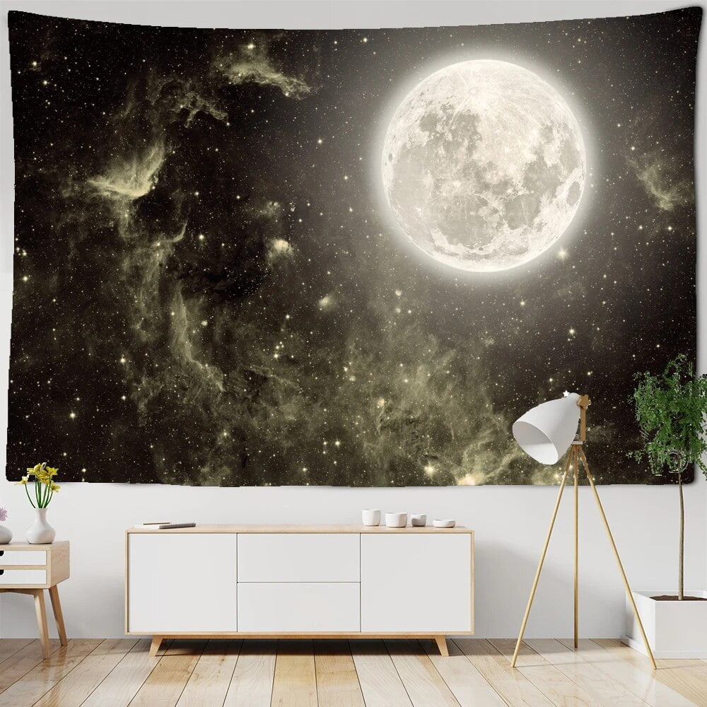 3D Print Sea Moon Sun Starry sky Wall Hanging Tapestry for Bedroom ...