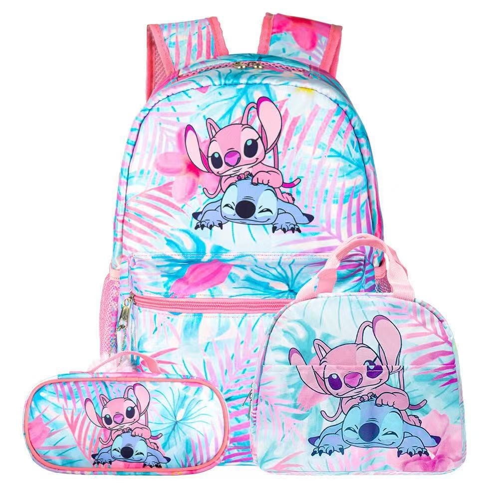 3D Print Sti_tch 3-Piece Backpack Set - Cute Cartoon Backpack ...